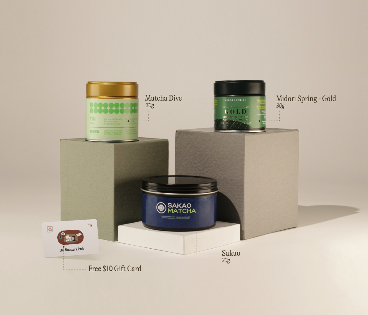 Matcha Tasting Flight – The Roasters Pack