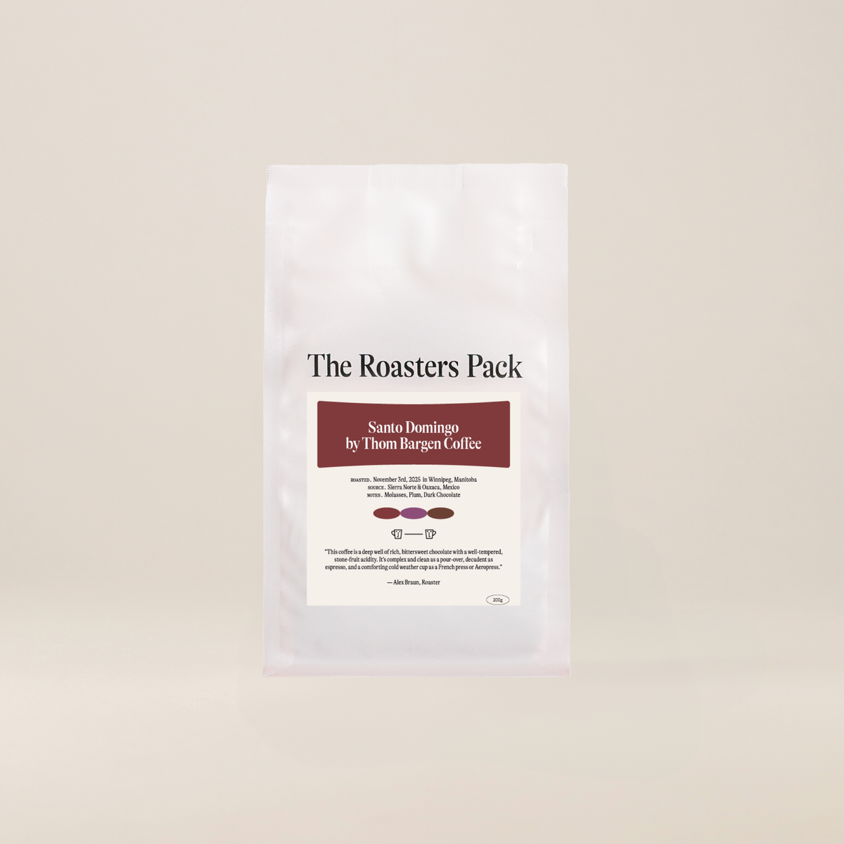 Santo Domingo - Thom Bargen Coffee Roasters (Winnipeg, Manitoba) – The ...